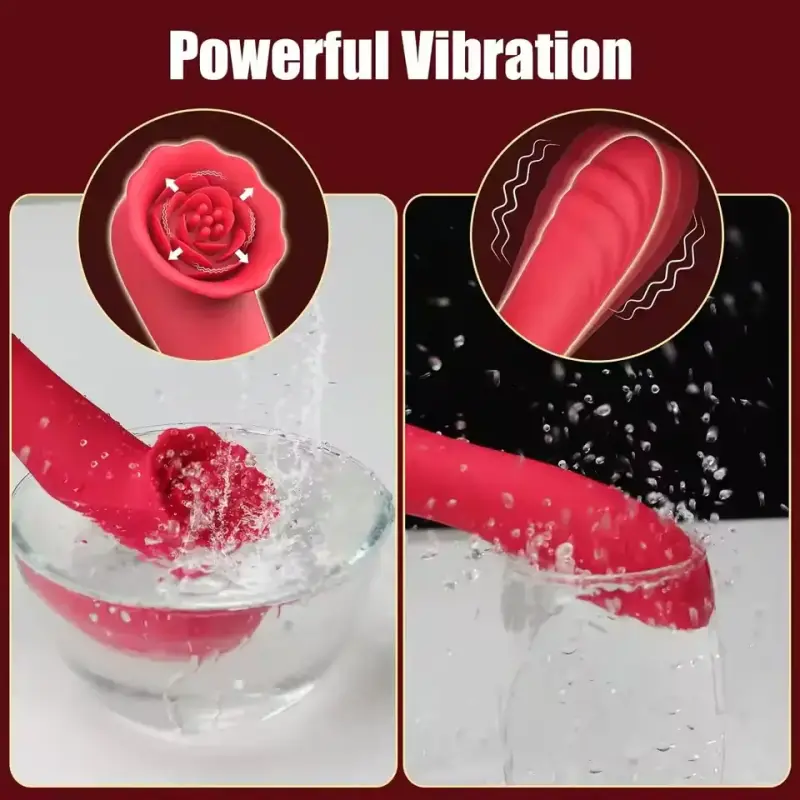 Flower power Dual rose vibrator - gblissvibrator.com